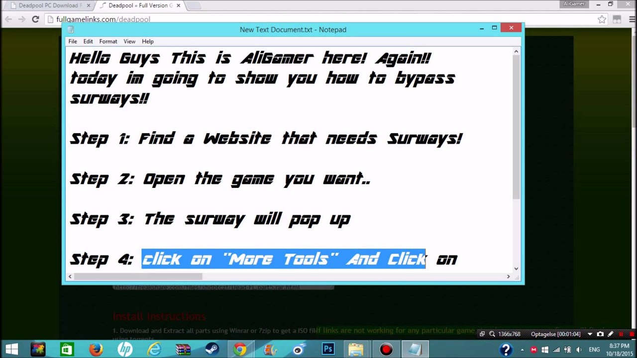 How to Skip/Bypass Surveys in game - YouTube