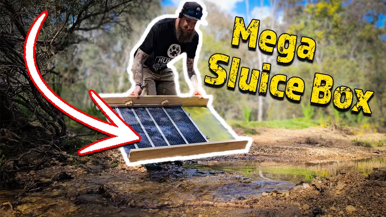 Making a DIY Sluice Box for Gold Mining! - YouTube