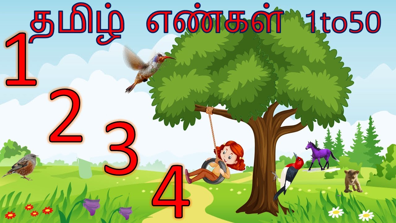 எண்கள் 1 முதல் 50 | Learn Number in Tamil #123numbers - YouTube