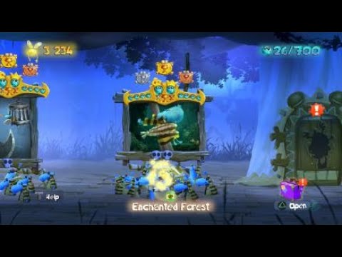 Rayman® Legends PS4 GAMEPLAY TWO PLAYRS ENCHANTED FOREST - YouTube