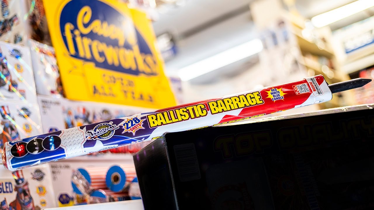Ballistic Barrage – Casey's Fireworks - YouTube