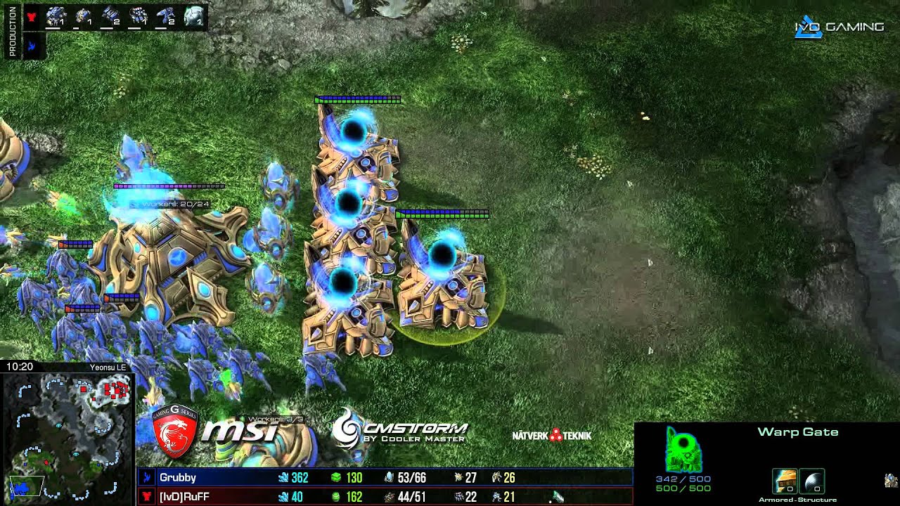 SC2 HOTS: IvD Ruff vs Grubby TvP - YouTube