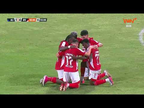 Hugo Rodallega se hizo presente en la goleada 4-1 de Santa Fe ante Alianza Valledupar