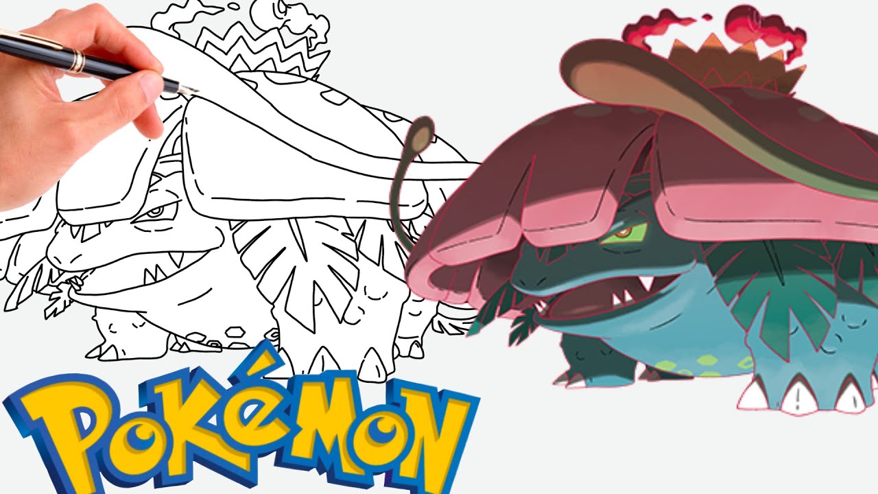 How To Draw GIGANTAMAX VENUSAUR POKEMON | Generation 1 - YouTube