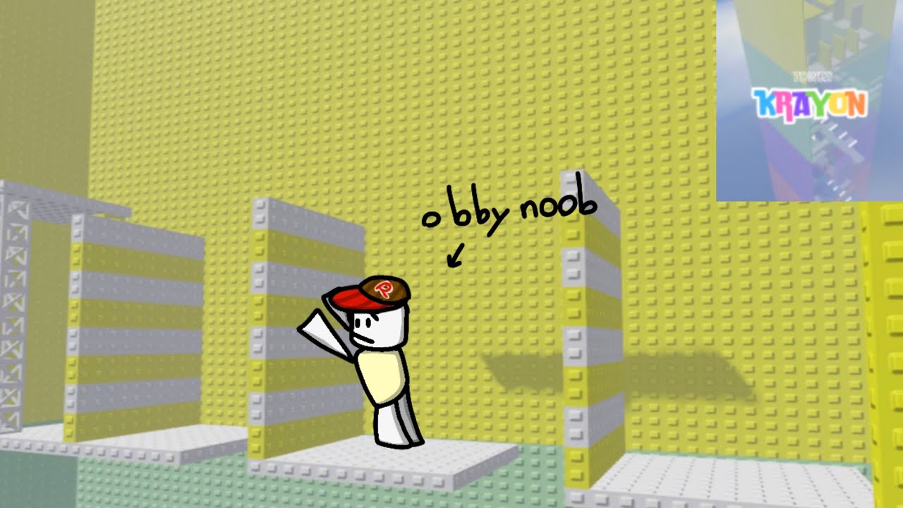 obby "pro" plays krayon tower - YouTube