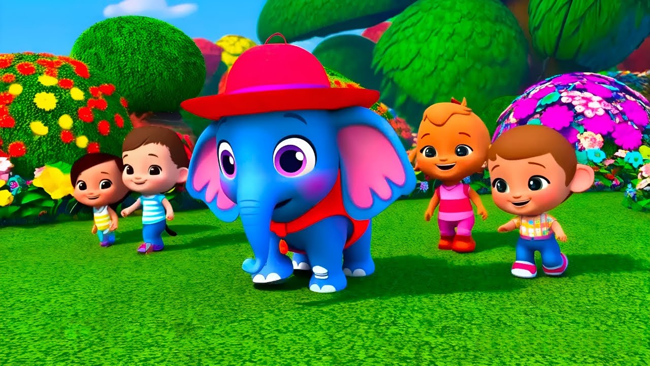 Chhota Haathi Ghoomne Chala 🐘 | Hindi Cartoon Rhyme for Kids | Funny ...