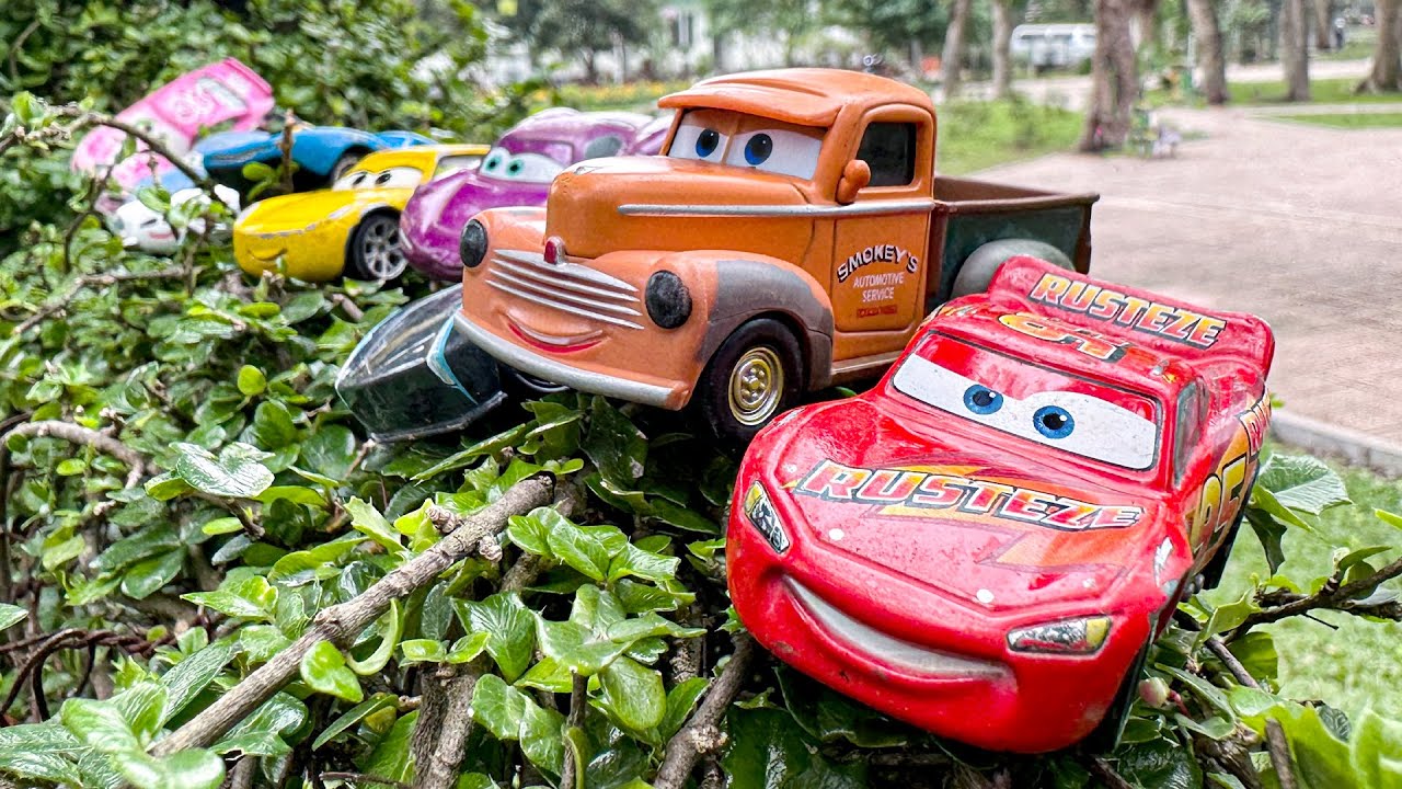 Looking For Disney Pixar Cars Lightning McQueen, Red, Tow Mater, Miss ...