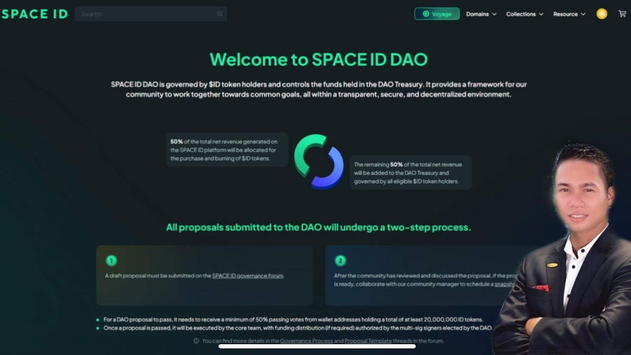 [SpaceID DAO] Hướng dẫn Delegate tham gia quản trị DAO dự án SpaceID - YouTube