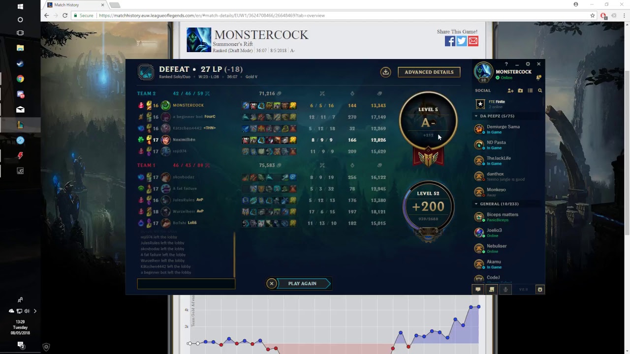 League Of Legends - Losing LP Fast - YouTube