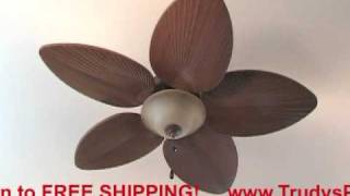 Palm Leaf Ceiling Fan Blade Covers Gulf Coast Palm Breeze II 56"