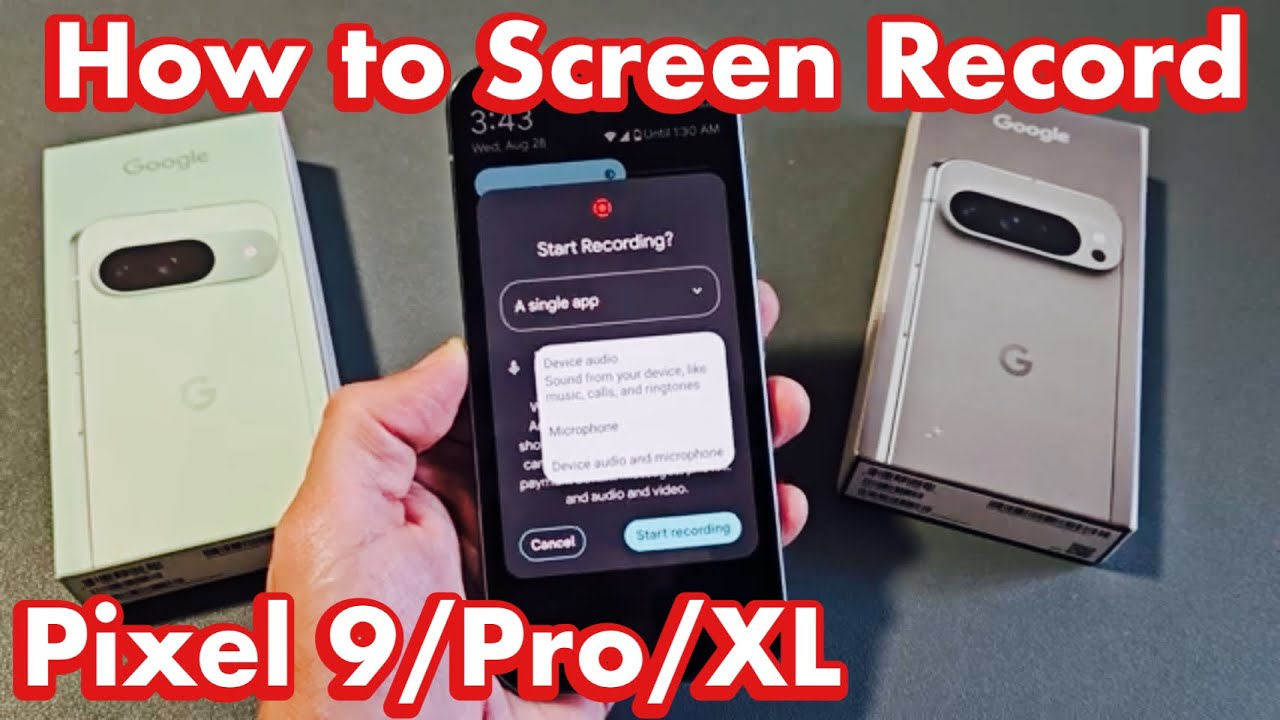 Pixel 9/Pro/XL: How to Screen Record + Tips & Example - YouTube