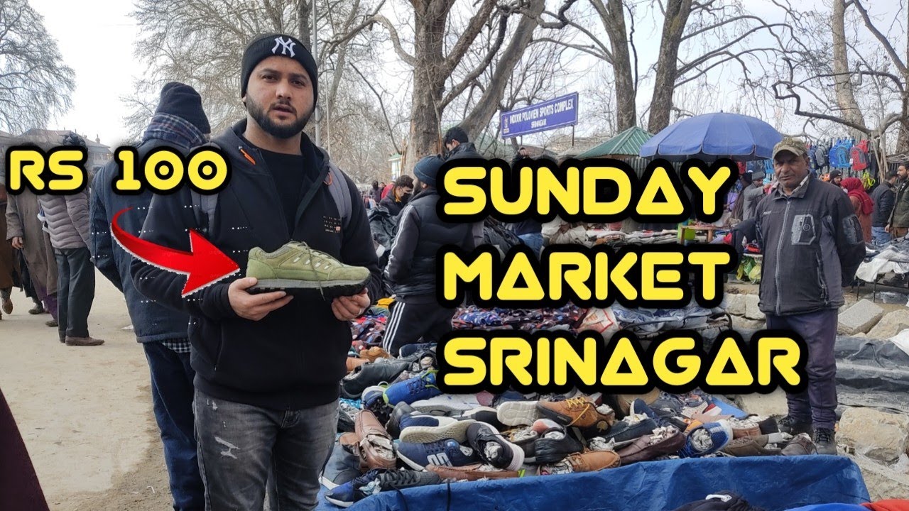 Famous Sunday Market Srinagar Kashmiri | Cheapest Market | #shopping # ...