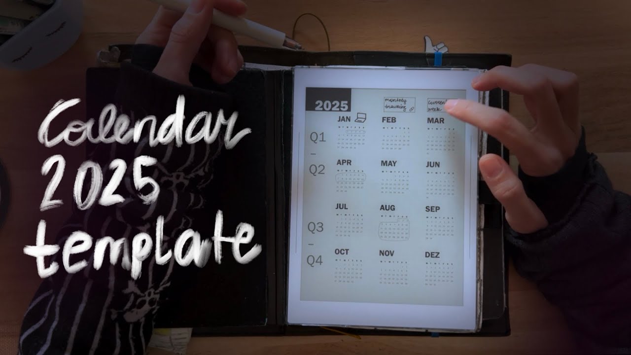 Interactive calendar 2025 template for Supernote - YouTube