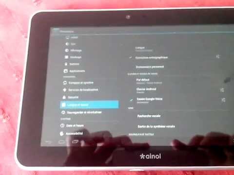 [Tuto Android] Configurer une tablette Android en français. - YouTube