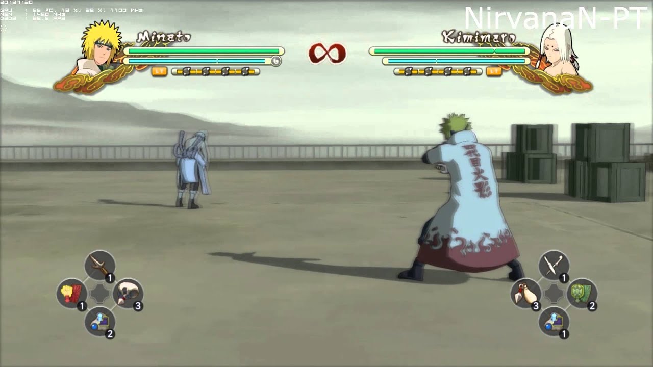 NUNS3 - Minato - Ninja Move and Chakra Dash - YouTube