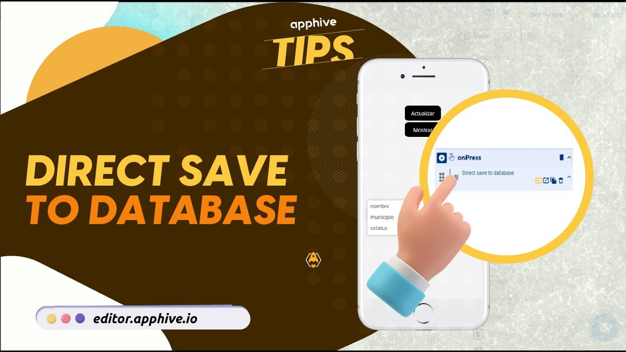 Direct save to database | APPHIVE TIP - YouTube