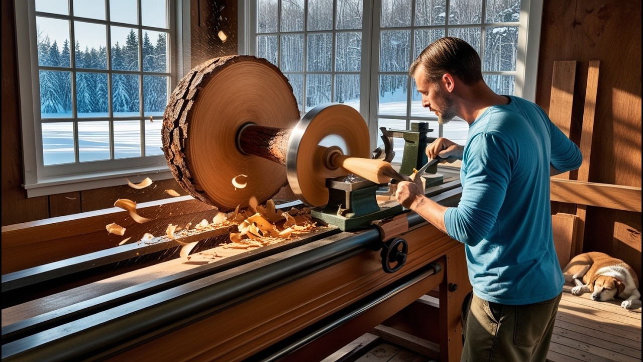 The Most Unexpected Result: U Won't Believe What Carpenters Can Do with a Danger Lathe & Tree ...