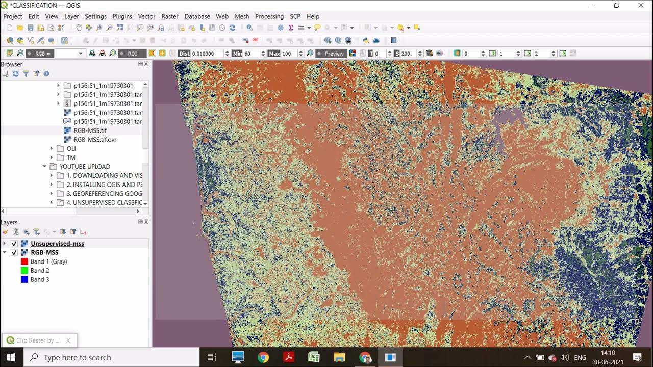 Lecture-4: Unsupervised Classification using QGIS - YouTube