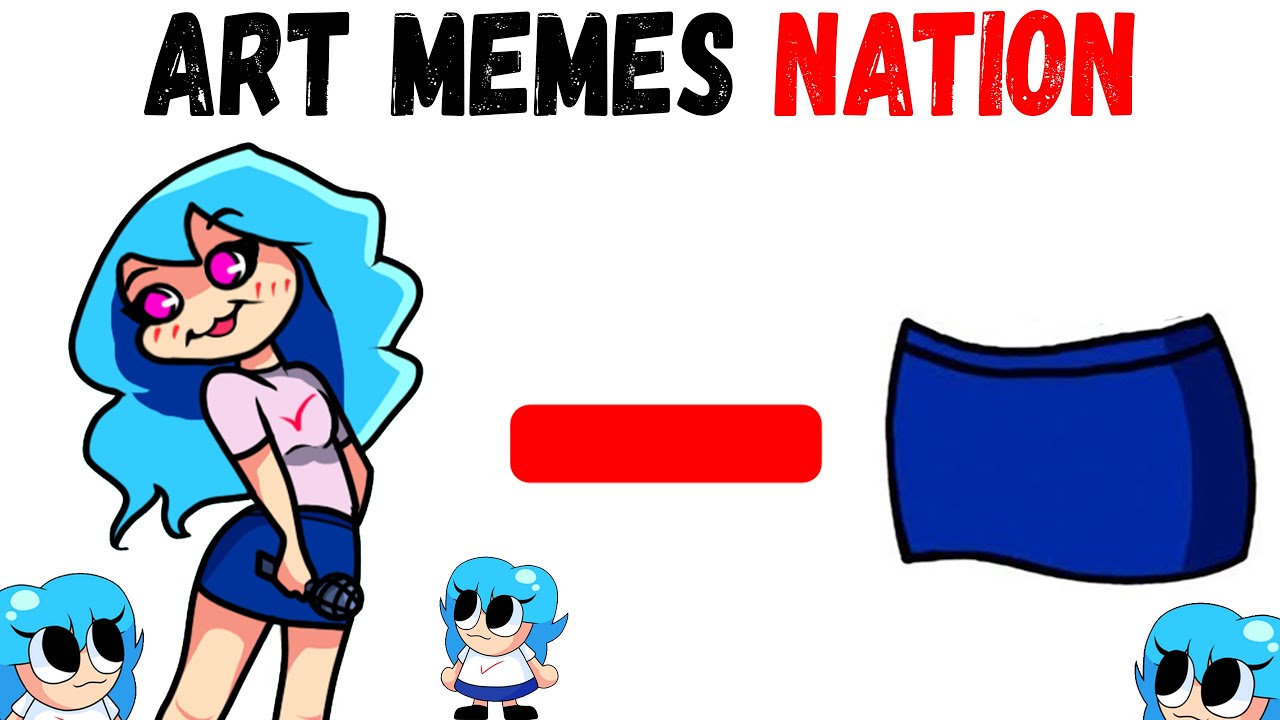 Friday Night Funkin FNF Sky Skirt = | Art Memes ANIMATION - YouTube
