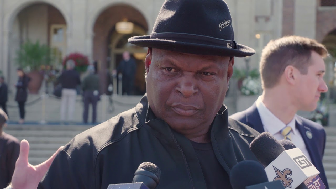 Rickey Jackson speaks at Tom Benson's visitation - YouTube