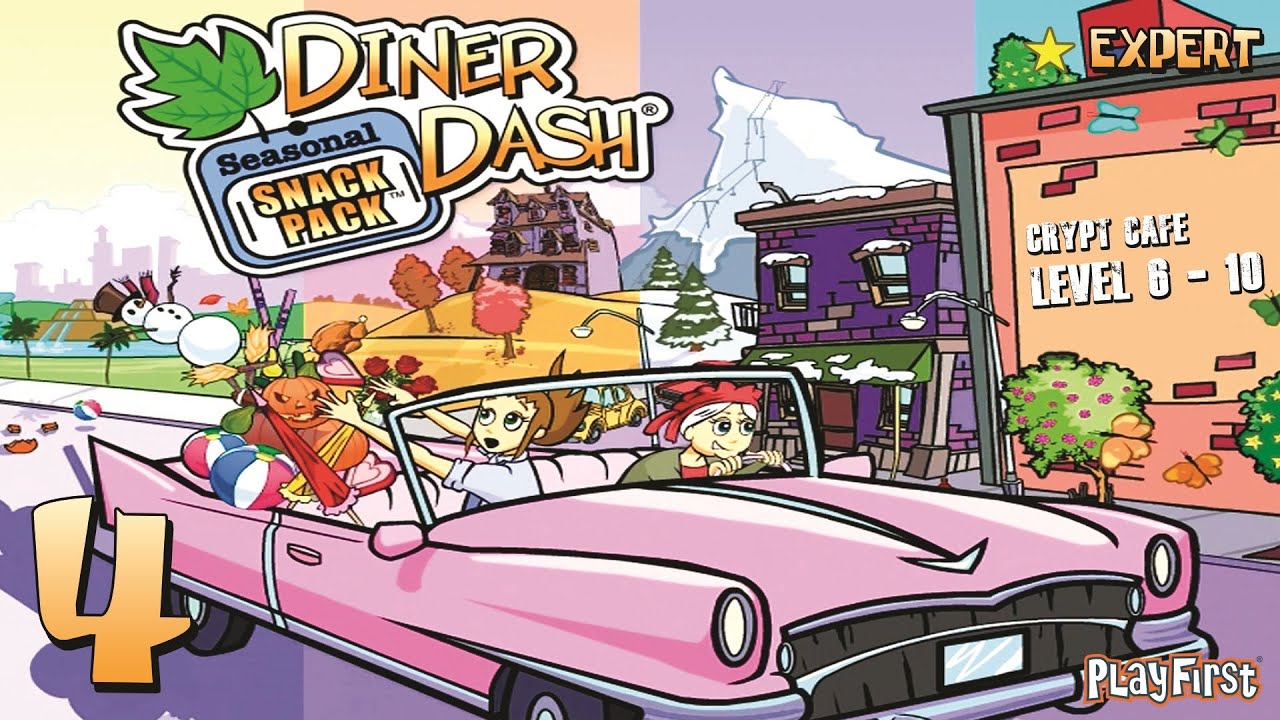 Diner Dash: Seasonal Snack Pack (PC) - Walkthrough Part 4 - Crypt Café ...