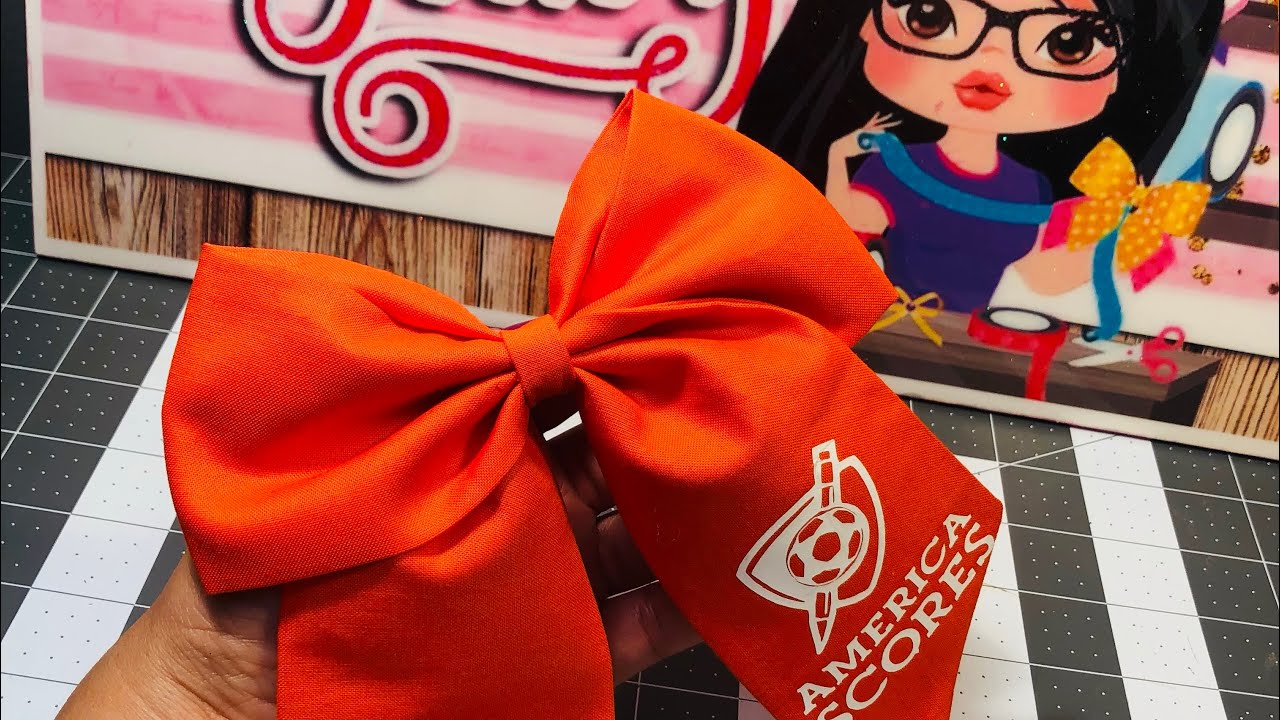 Moño de tela CON o SIN máquina de coser / Fabric Bow - YouTube