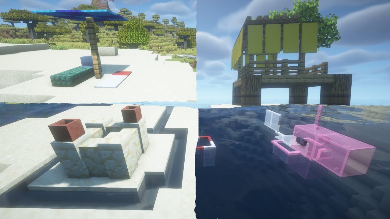 5+ Summer builds in Minecraft - YouTube