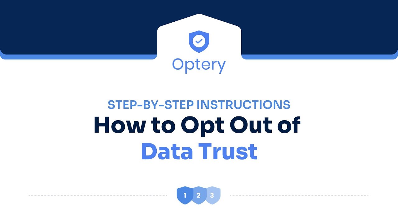How to Opt Out of Data Trust - Step by Step Instructions - YouTube