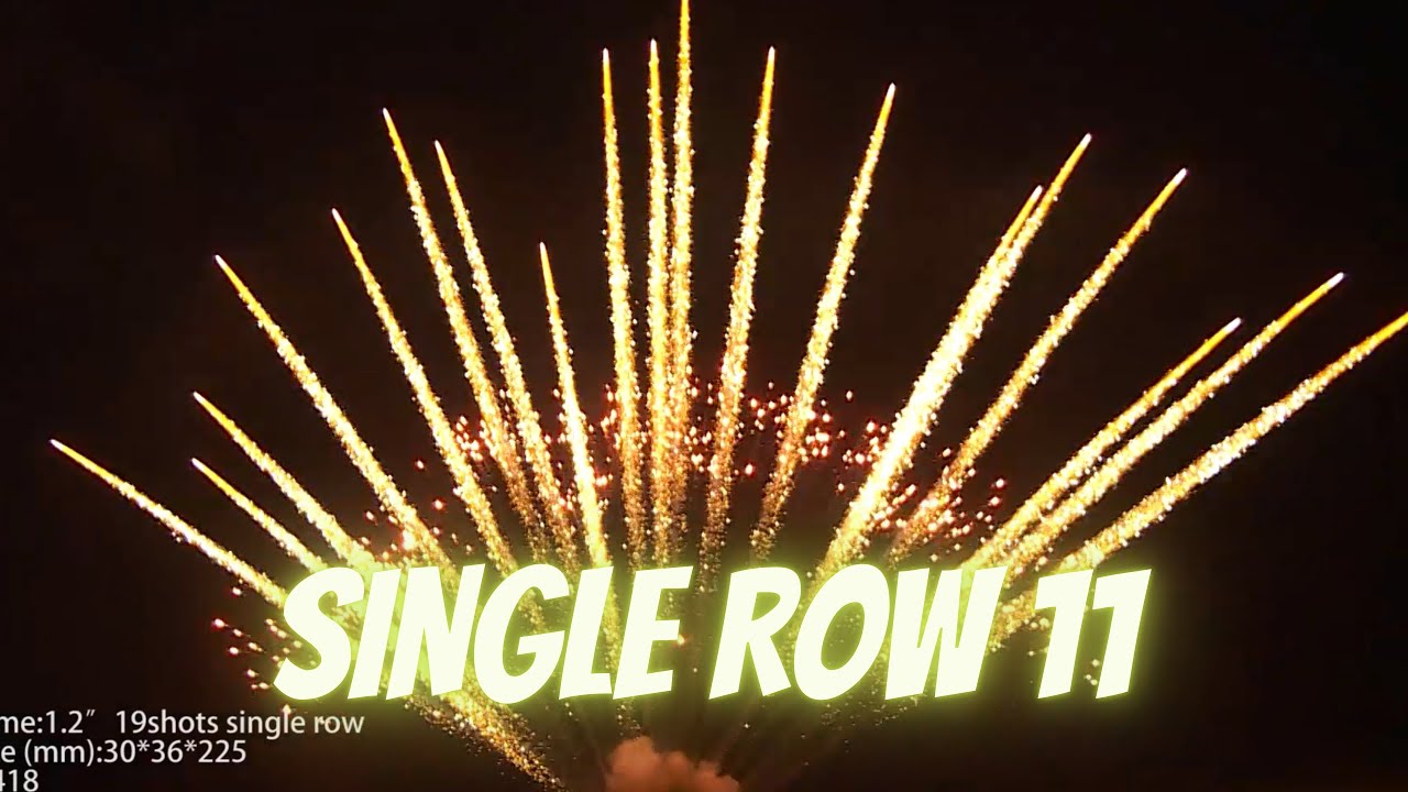 BEST SHOW SINGLE ROW 11 BOOMWOW FIREWORKS AUG - YouTube