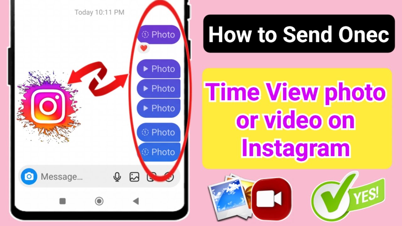 How to Send One Time View photo or video on Instagram 2025 | Send just ...