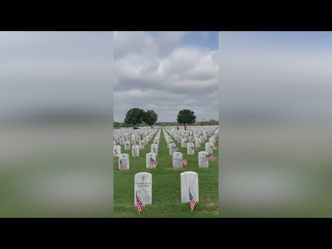 More than 135,000 flags placed at graves at Fort Sam Houston National ...