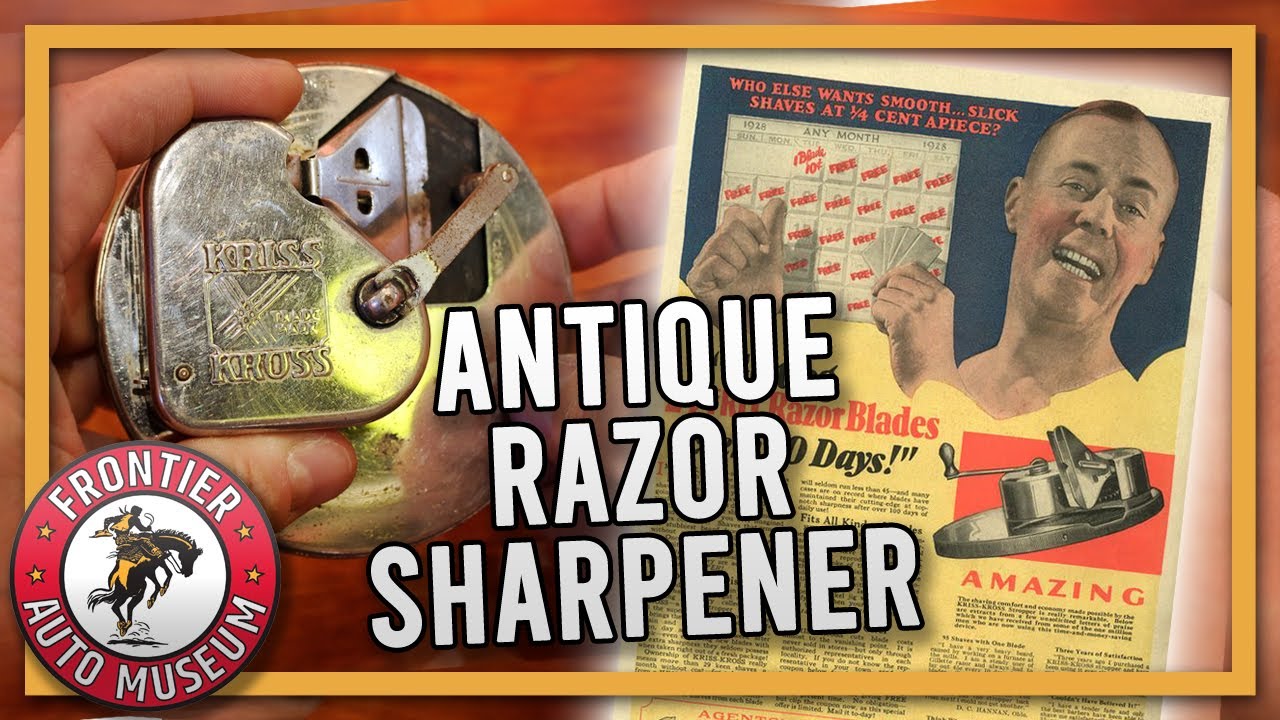 Antique 20's Razor Blade Sharpener with a Neat Trick ASMR - YouTube