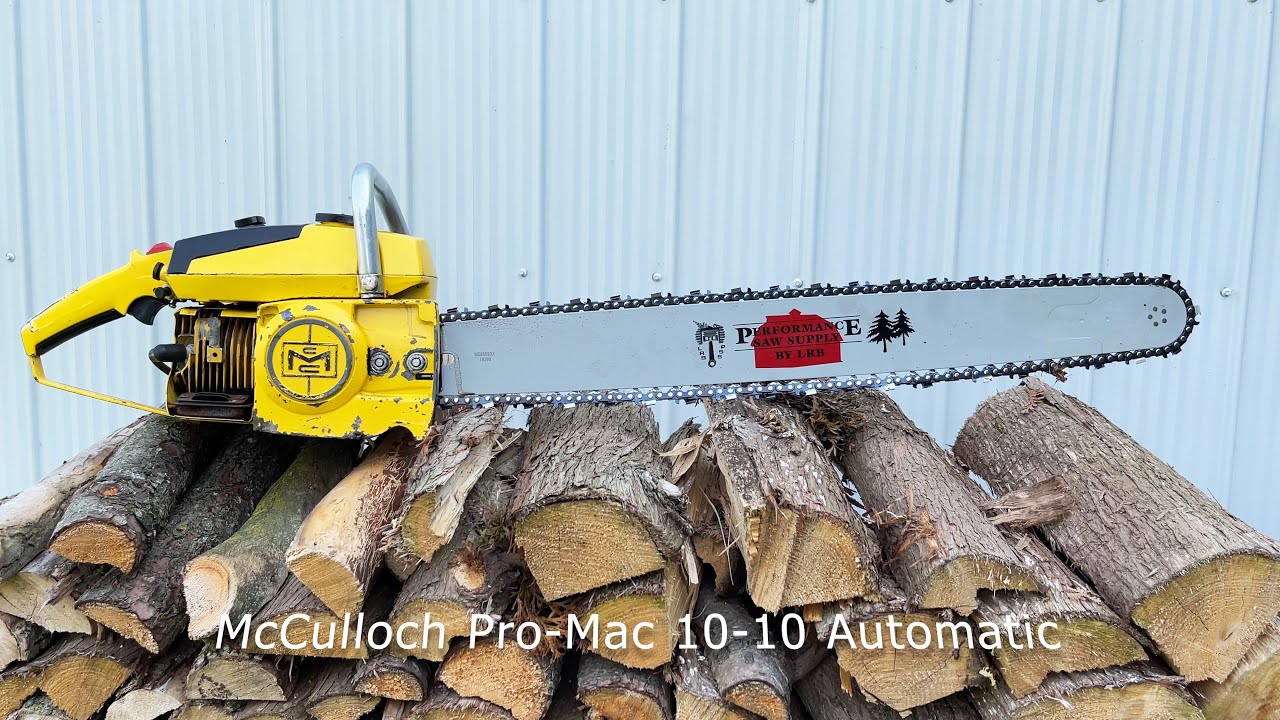 I LOVE this McCulloch Pro Mac 10-10A with a 28" LRB Bar! - YouTube