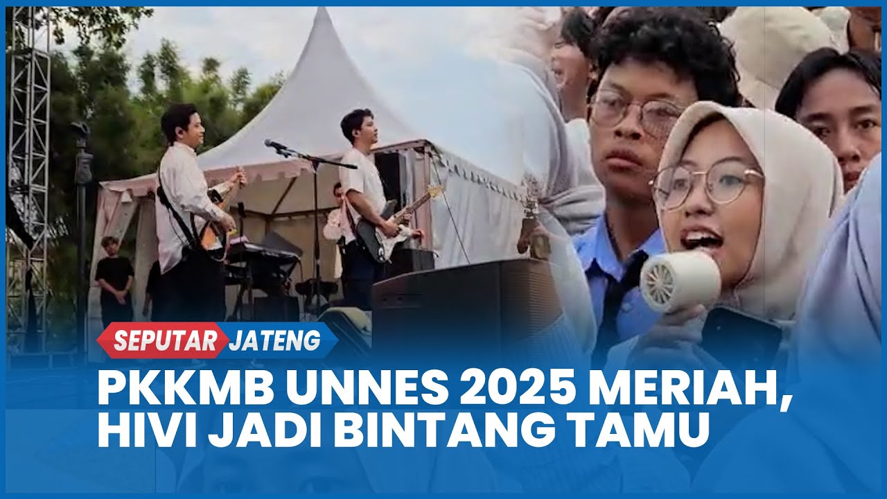 Puncak PKKMB UNNES 2025 Meriah, Hivi Jadi Bintang Tamu - YouTube