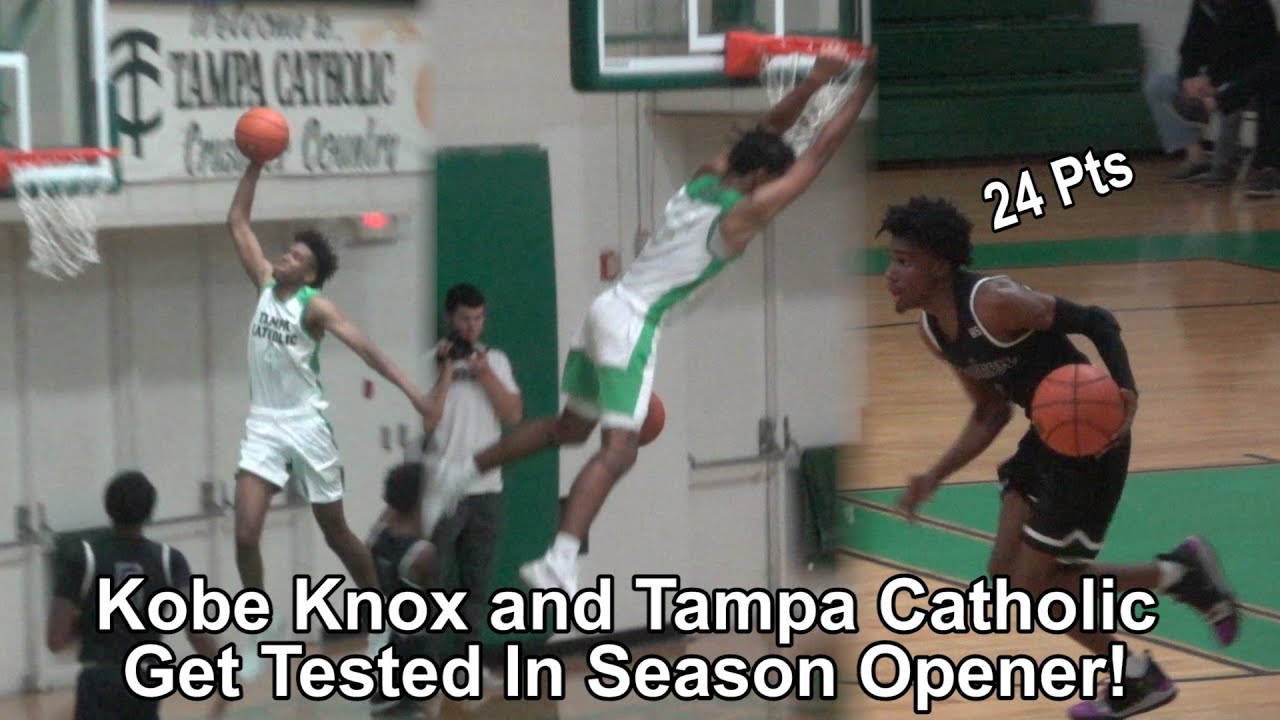Kobe Knox and Tampa Catholic Get Tested In Season Debut! - YouTube