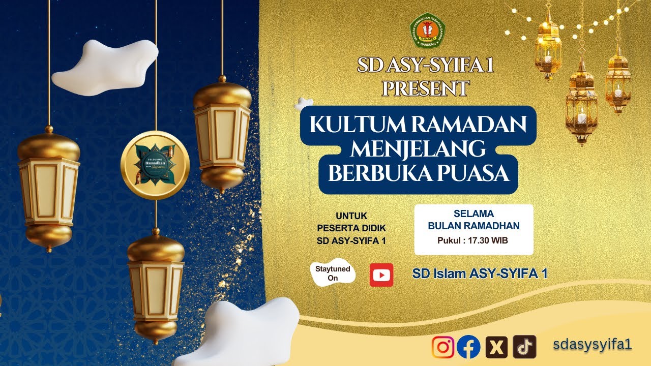KULTUM RAMADHAN DAY 13 (RAMADHAN SYAYYIDUL SHUHUR) - YouTube