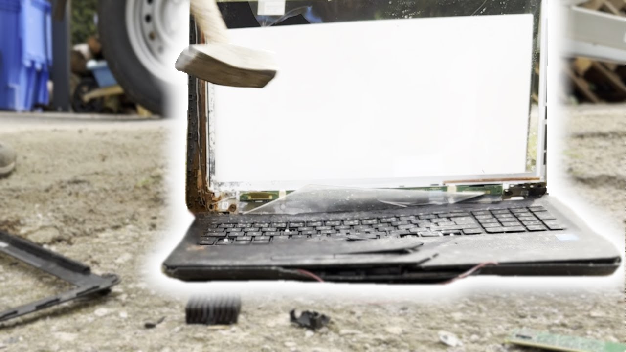 2014 Laptop Destruction - YouTube