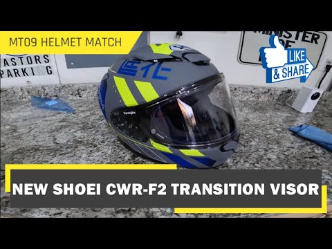 How to install Shoei transition visor on RF1400 - YouTube