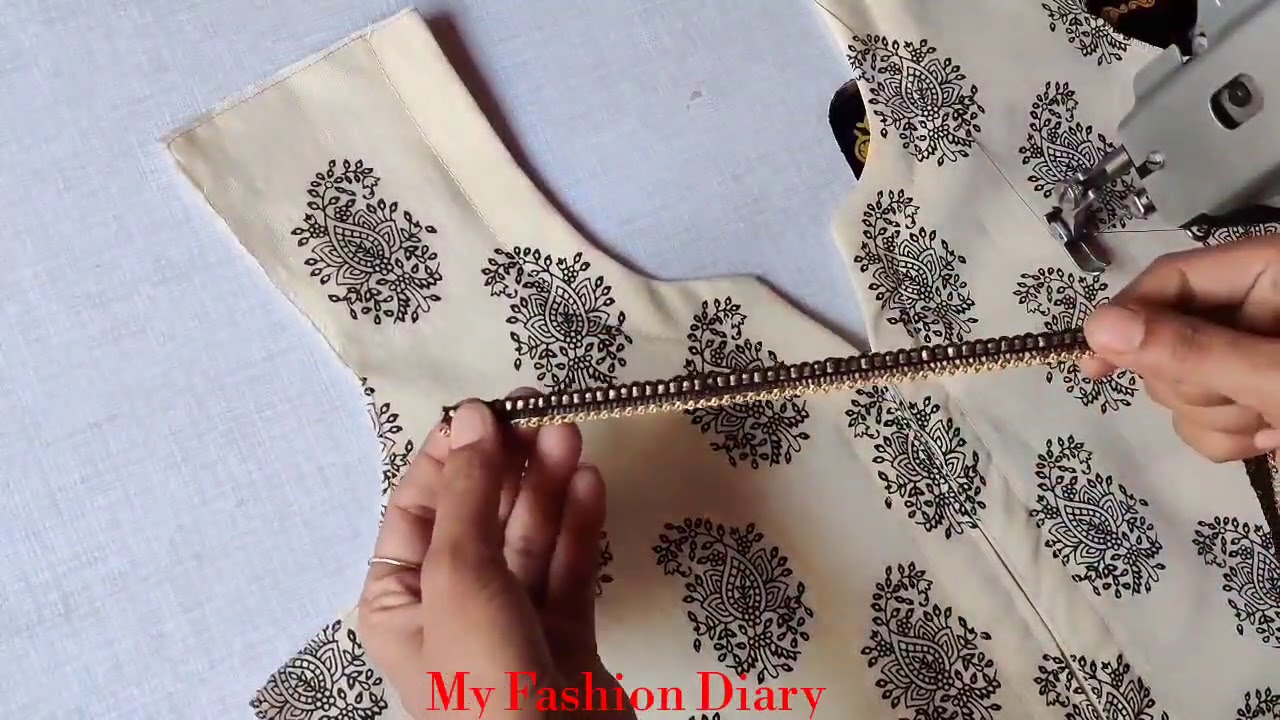 Easy and beautiful neck design cutting and stitching - YouTube