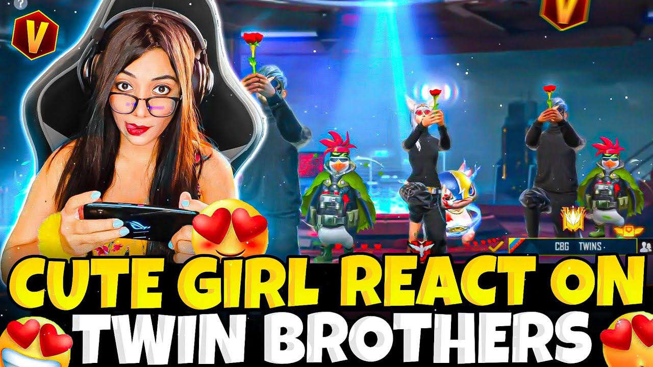 Cute Girls 🥰 Reaction on Twins Part 2 - Garena Free Fire - YouTube