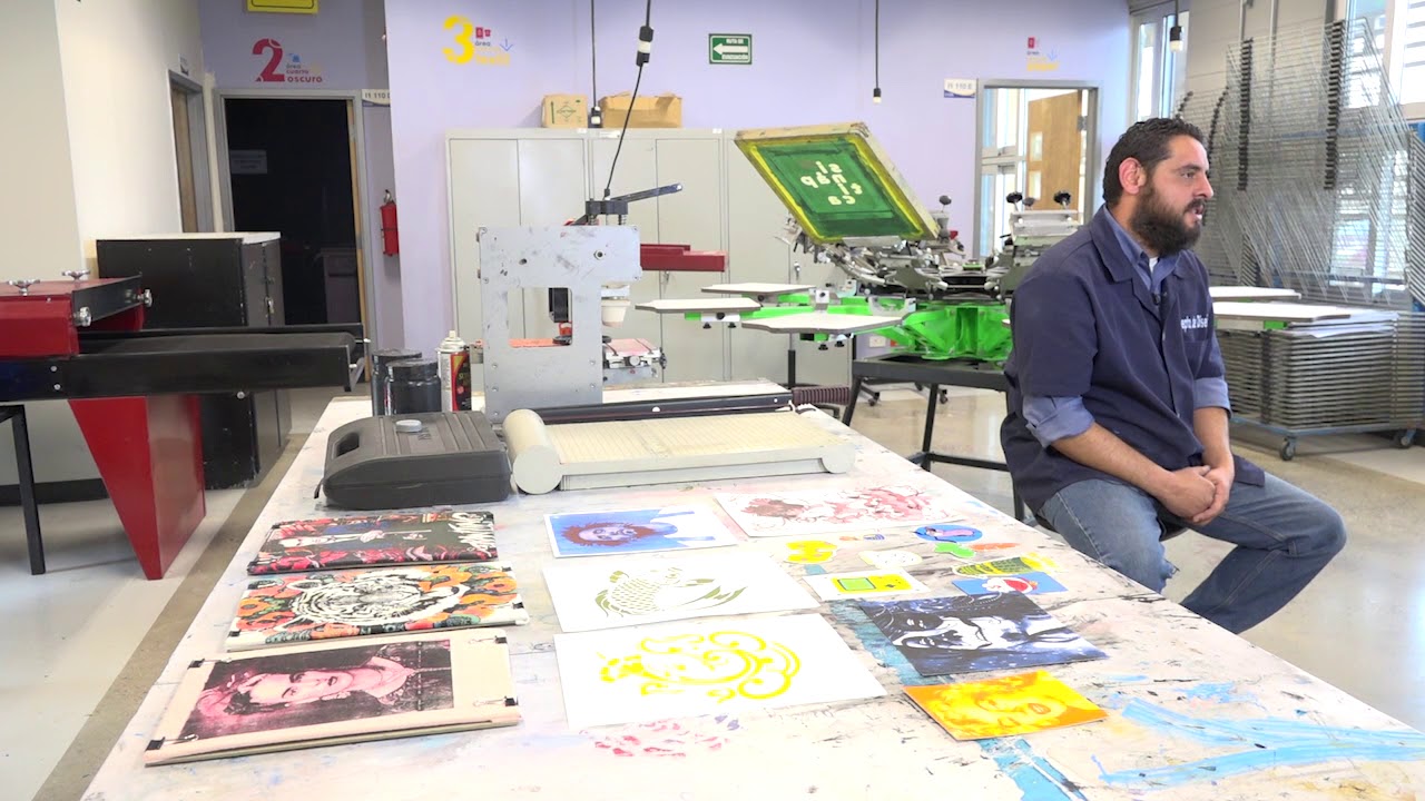 PROGRAMA 17 Taller de Serigrafia - YouTube