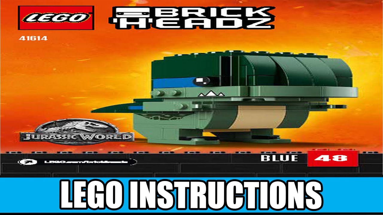 41614 LEGO Instructions - Jurassic World - Owen & Blue - BrickHeadz ...