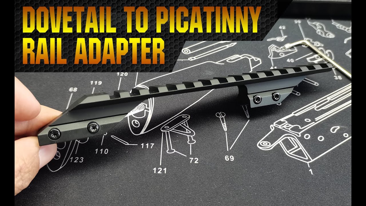 ohhunt Dovetail to Picatinny Rail Adapter Mount - YouTube
