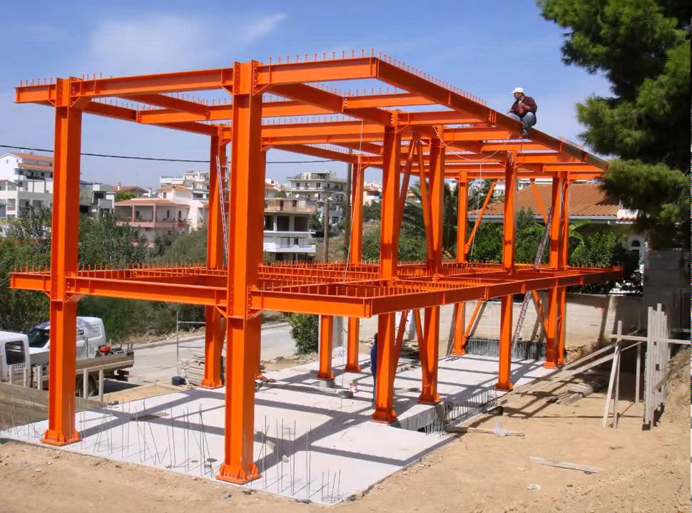 Smartbuilding_015 Ανέγερση Μεταλλικού Σκελετού - YouTube