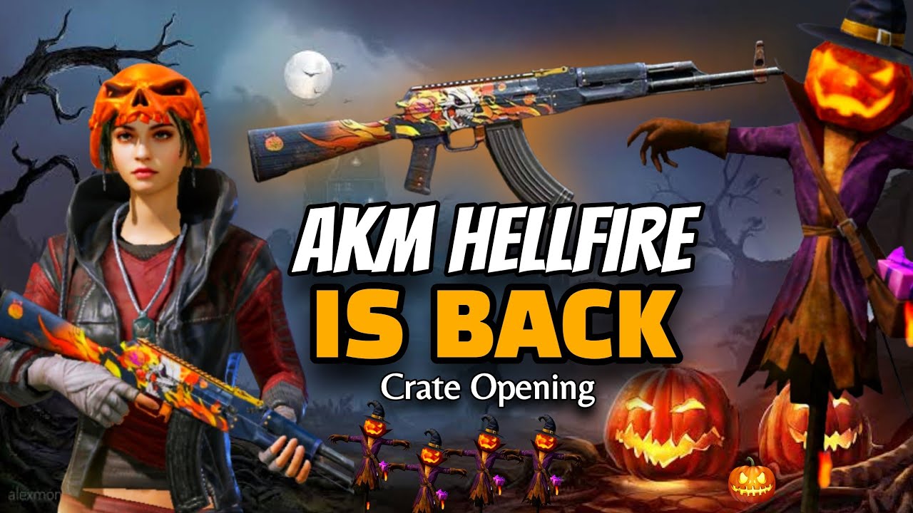 Akm Hellfire Is Back | Custom Crate Opening Pubg/Bgmi | Akm Hellfire ...