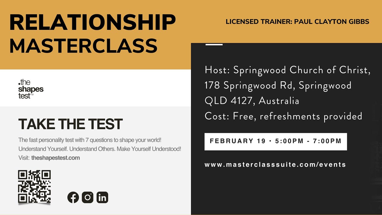 Paul Gibbs Relationship Masterclass 19.2.23 - YouTube