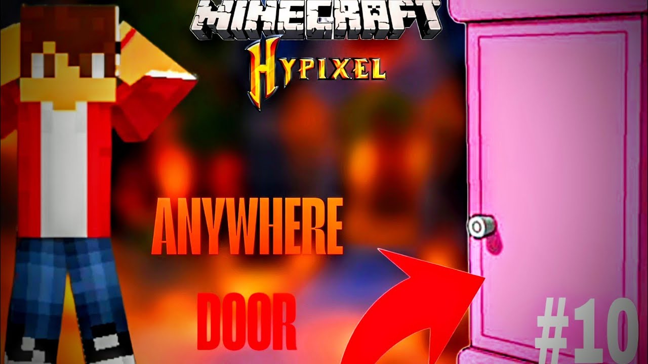 I MADE ANYWHERE DOOR IN HYPIXEL SKYBLOCK ! MINECRAFT - YouTube