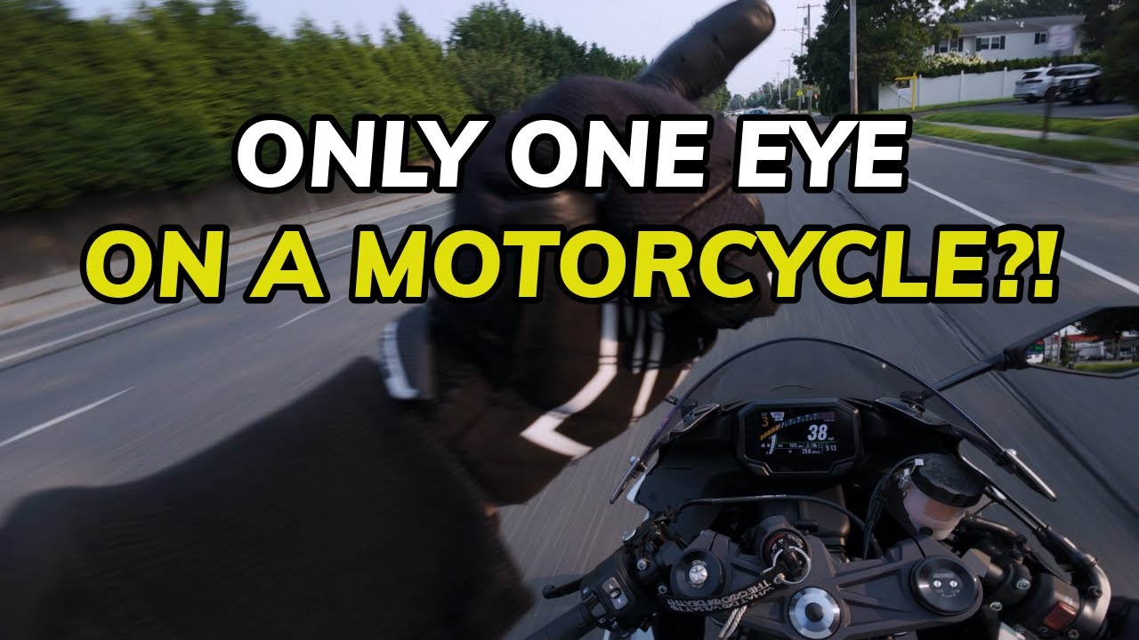 Riding a motorcycle WITH ONLY ONE EYE?! - YouTube