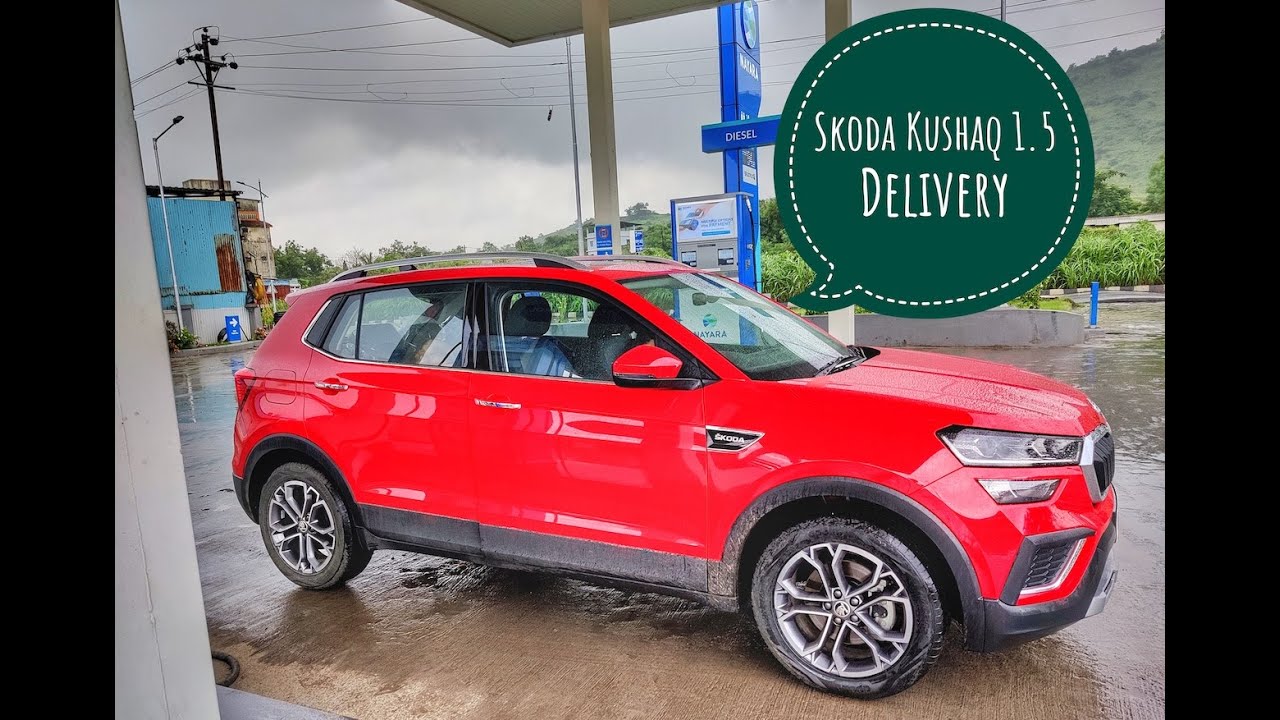 Skoda Kushaq 1.5 DSG - Delivery | Tornado Red - YouTube