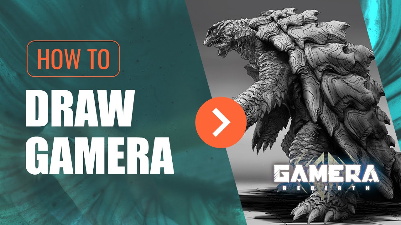 How to draw Rebirth Gamera - YouTube
